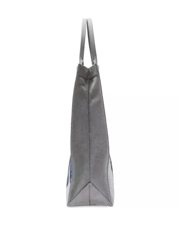 Burberry Equestrian Knight Canvas Tote - Grey