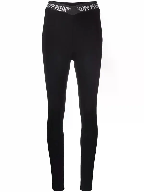 Philipp Plein Logo-embellished Leggings