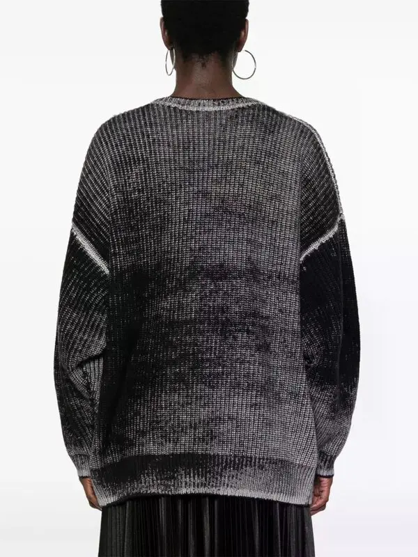 R13 Faded-effect Merino Wool Cardigan