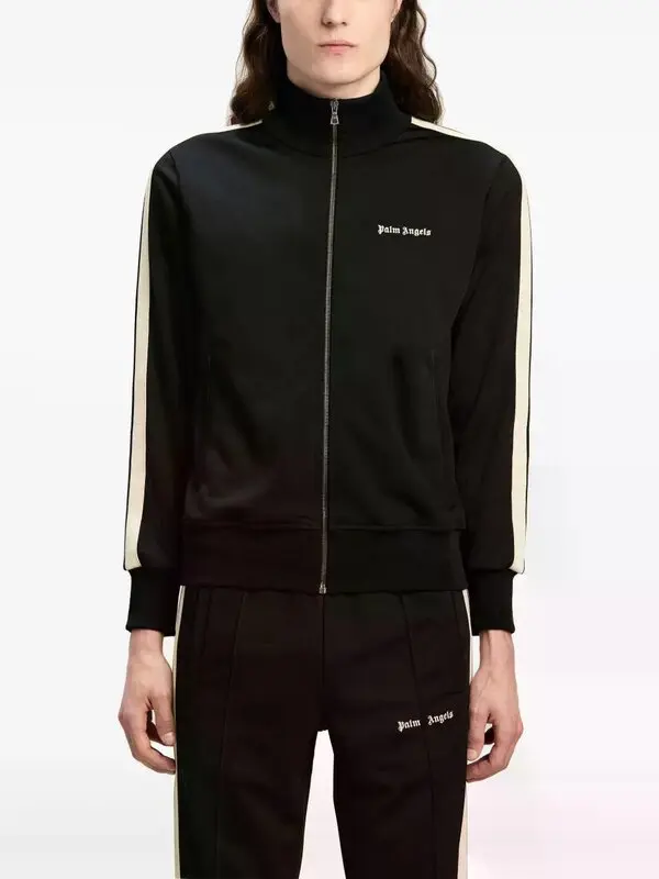 Palm Angels Logo-embroidered Zip-up Jacket
