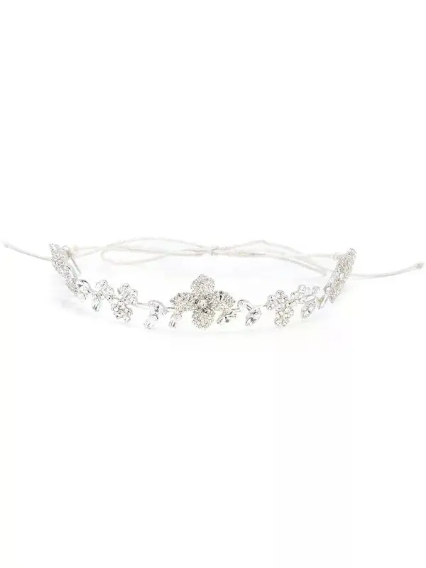 JENNIFER BEHR Gayle Crystal-embellished Circlet - Silver