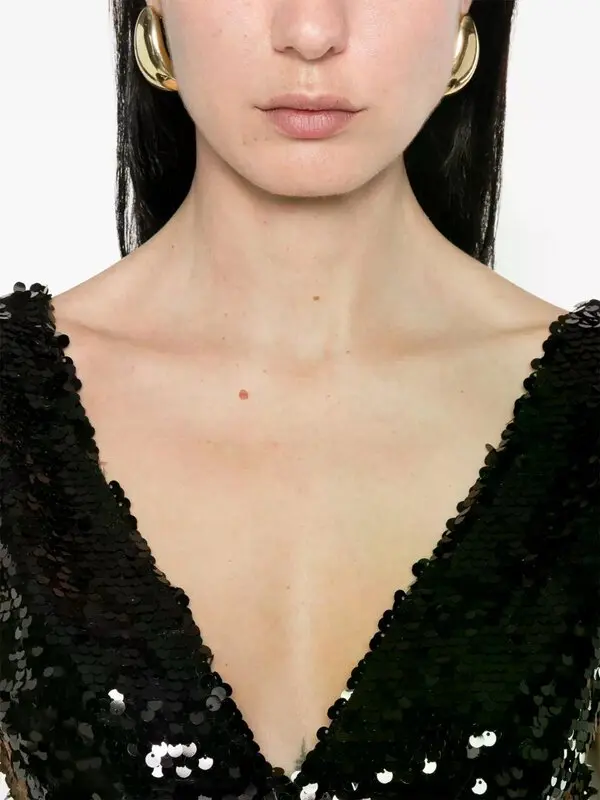 Philosophy Di Lorenzo Serafini Sequinned Cropped Top
