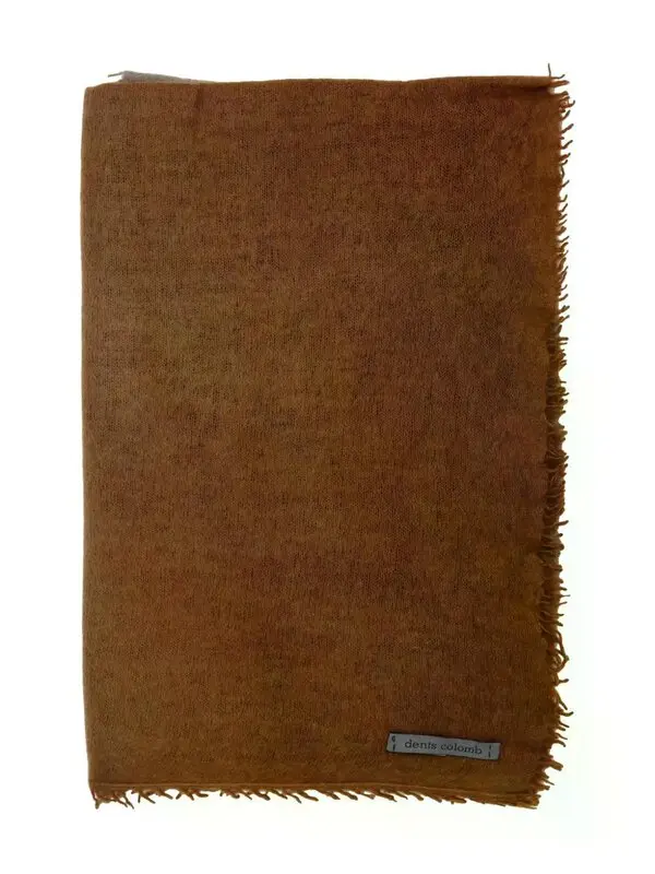 Denis Colomb Frayed-edge Scarf - Brown