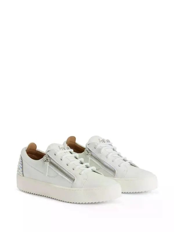 GIUSEPPE ZANOTTI Gail Rhinestone-embellished Sneakers - White