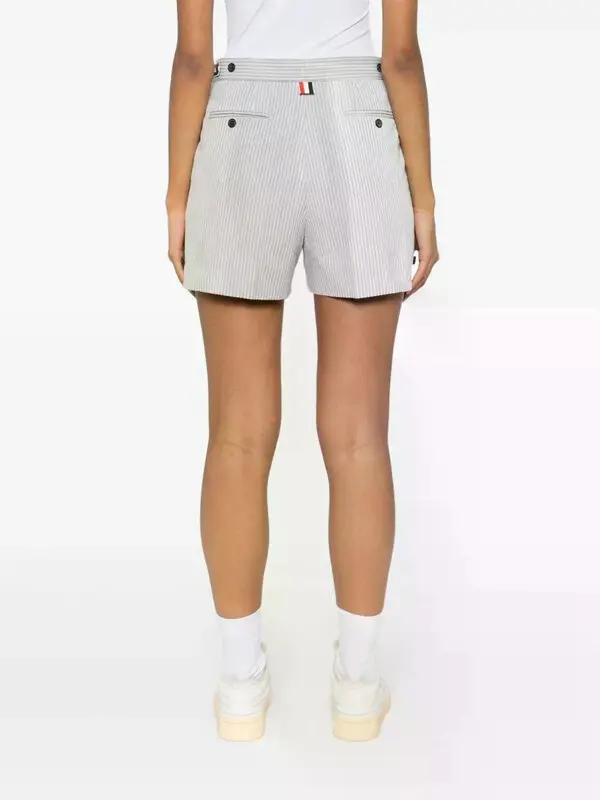 Thom Browne Striped Seersucker Shorts