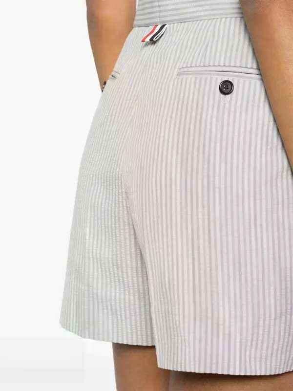 Thom Browne Striped Seersucker Shorts