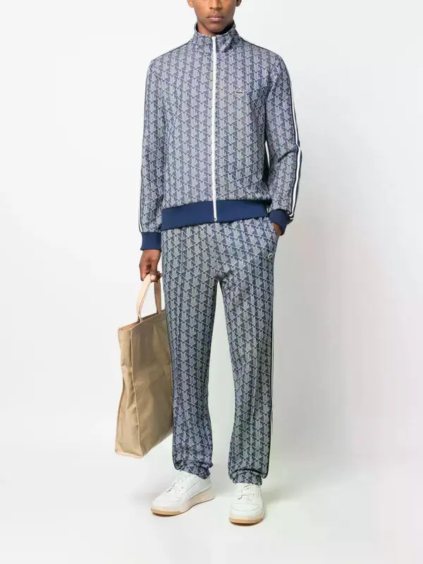 Lacoste Jacquard Monogram-pattern Track Pants
