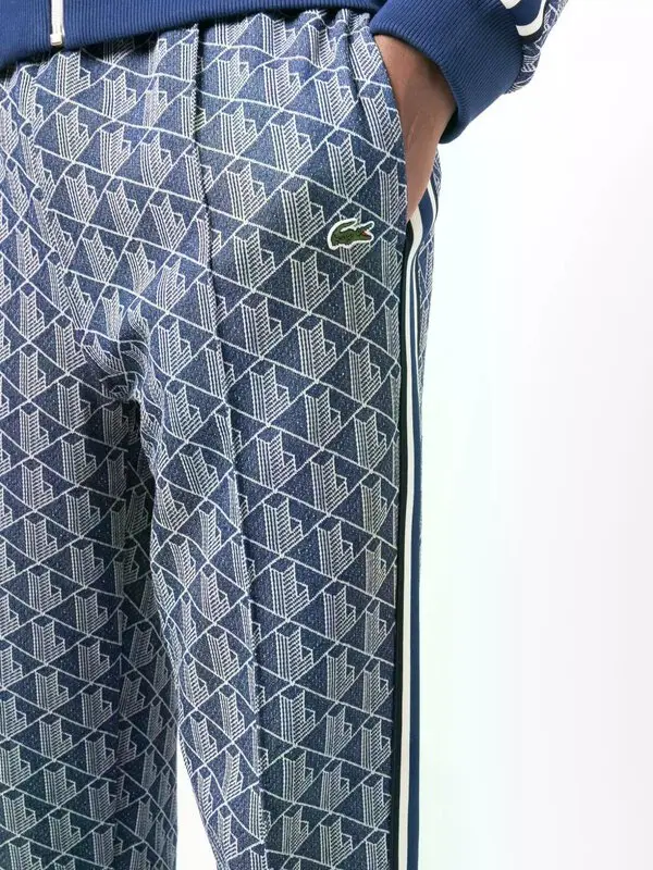 Lacoste Jacquard Monogram-pattern Track Pants