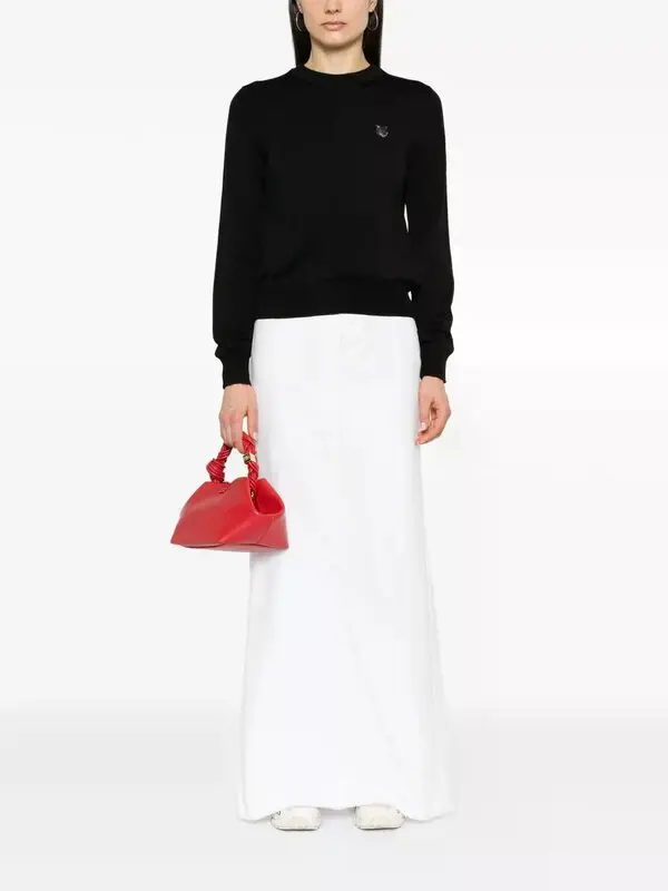 Maison Kitsuné Fox-appliqué Wool Jumper