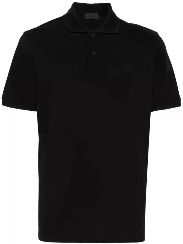 Moncler Rubberised-logo Polo Shirt