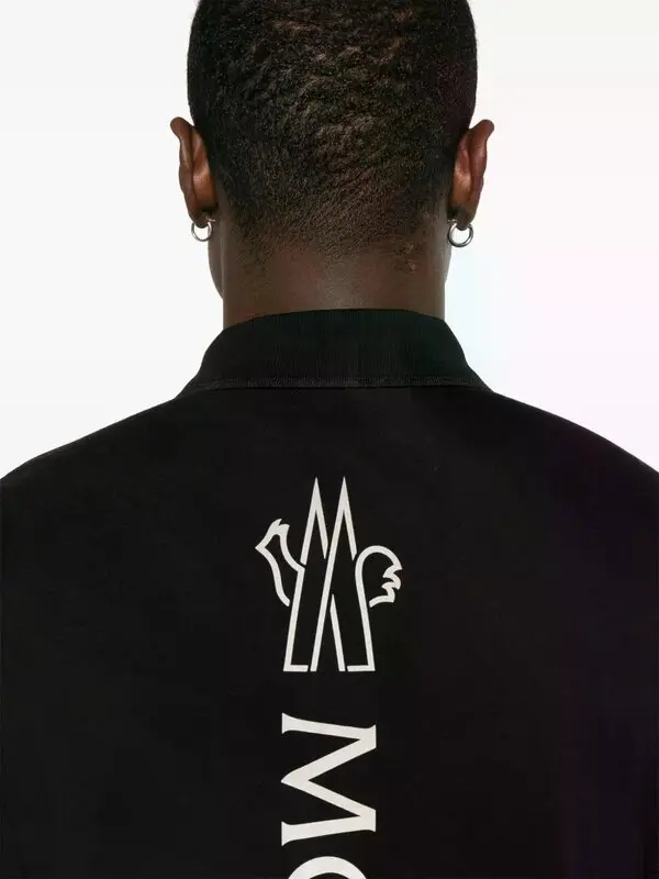 Moncler Rubberised-logo Polo Shirt