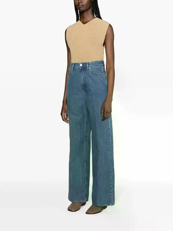 TOTEME High-rise Wide-leg Jeans