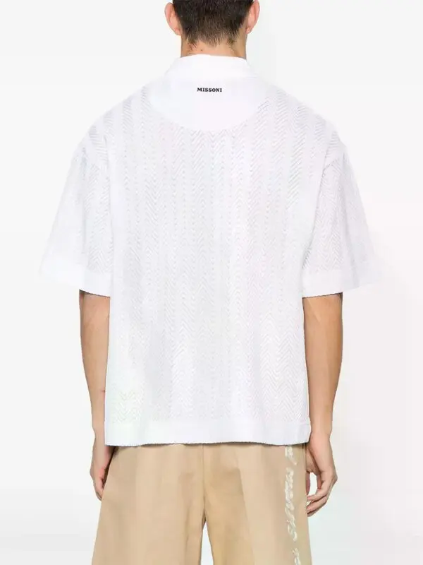 Missoni Zigzag-woven Polo Shirt