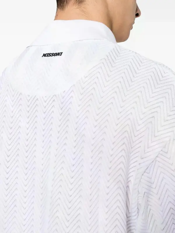 Missoni Zigzag-woven Polo Shirt
