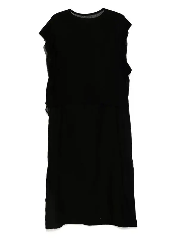 Y’s Layered Tulle Dress - Black
