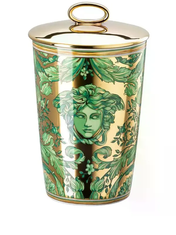Versace Medusa Garland Candle - Gold
