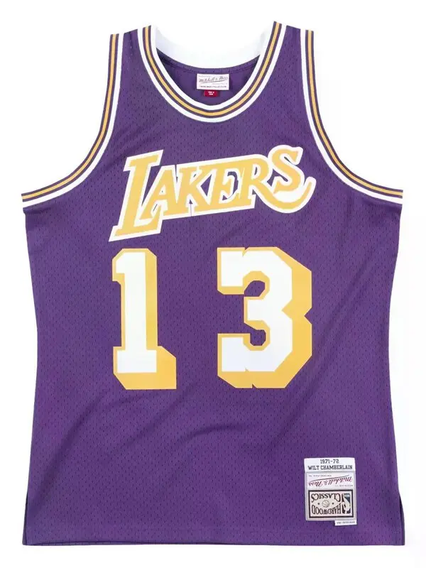 Mitchell & Ness Nba La Lakers 71-72 Wilt Chamberlain Swingman Tank Top - Purple