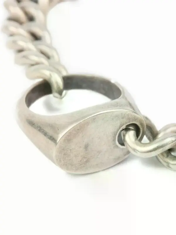 MAISON MARGIELA Signet Ring-charm Chain Bracelet