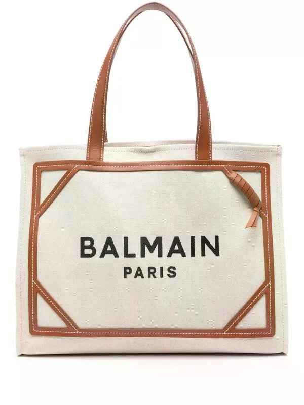 Balmain B-army Logo-print Tote Bag