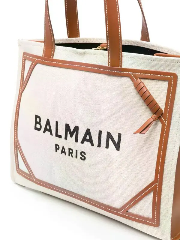Balmain B-army Logo-print Tote Bag