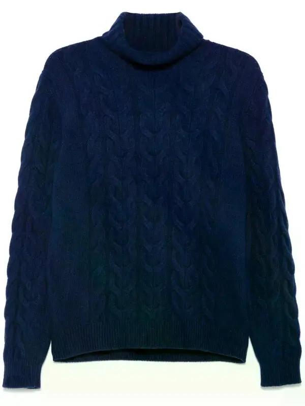Fedeli Olimpo Cable-knit Turtleneck Sweater