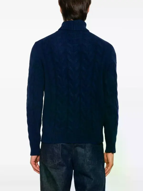 Fedeli Olimpo Cable-knit Turtleneck Sweater