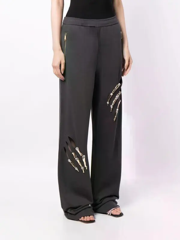AREA Claw Cut-out Cotton Track Pants