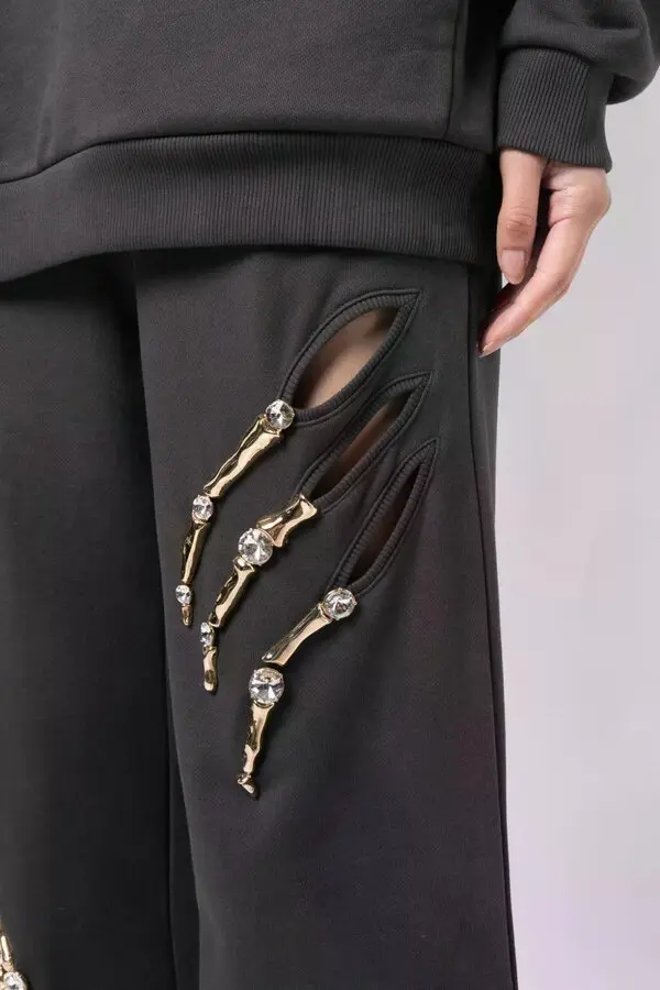 AREA Claw Cut-out Cotton Track Pants