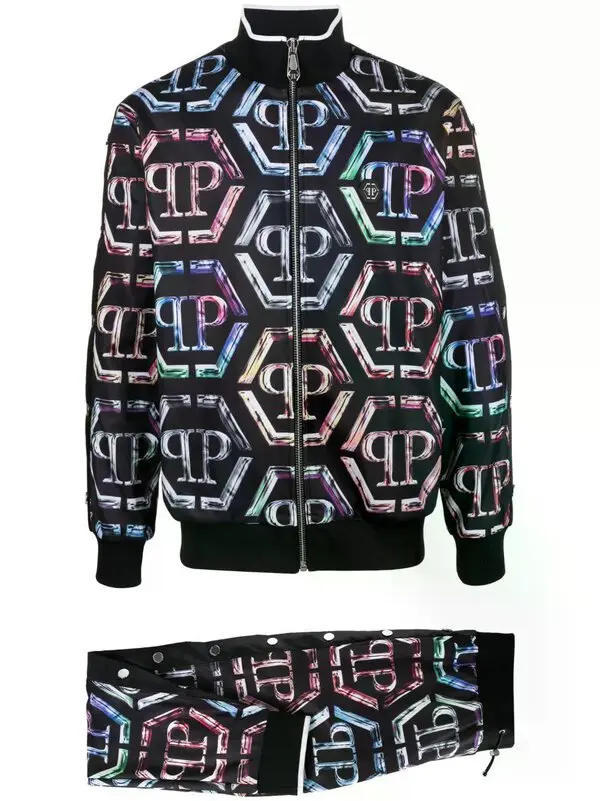 Philipp Plein Logo-print Stretch-cotton Tracksuit