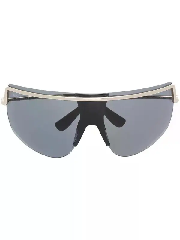 Max Mara Oversized Frameless Tinted Sunglasses - Black