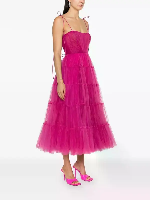 ANA RADU Tulle Midi Dress