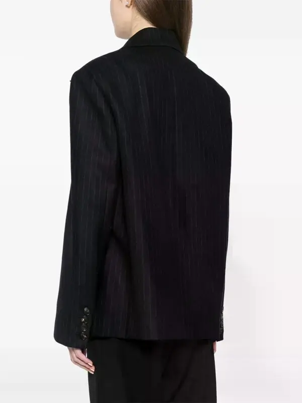 SYSTEM Striped Double-breasted Blazer
