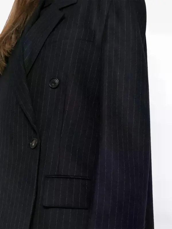 SYSTEM Striped Double-breasted Blazer