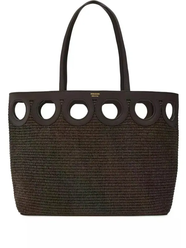 FERRAGAMO Raffia Tote Bag