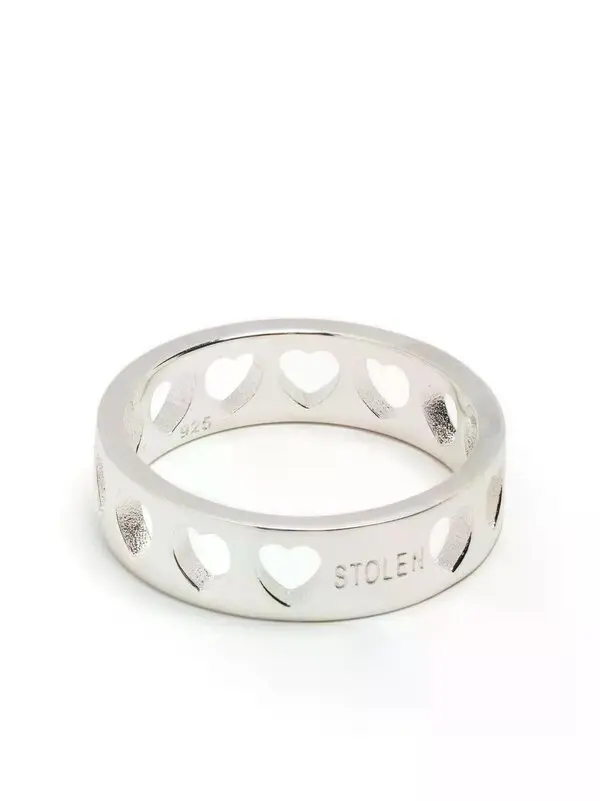 STOLEN GIRLFRIENDS CLUB Heartless Band Sterling Ring - Silver