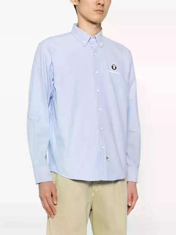 AAPE BY *A BATHING APE Logo-patch Long-sleeved Shirt