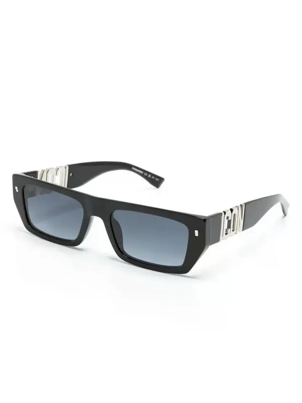 Dsquared2 Icon Rectangular-frame Sunglasses - Black