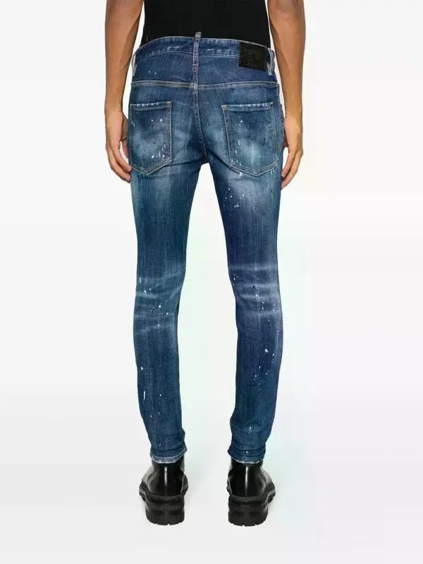 Dsquared2 Distressed Low-rise Skinny Jeans