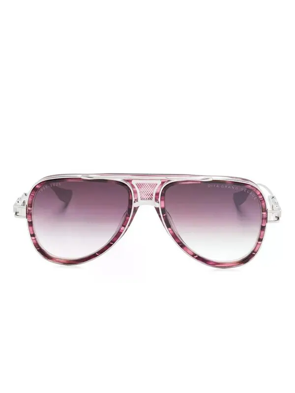 Dita Grand-decade Pilot Sunglasses - Silver