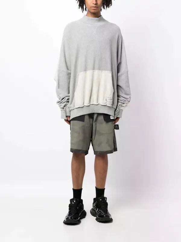 MOSTLY HEARD RARELY SEEN Exposed-seam Brushed Cotton Sweatshirt