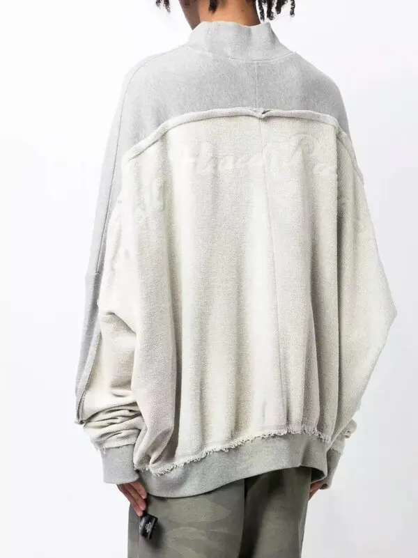 MOSTLY HEARD RARELY SEEN Exposed-seam Brushed Cotton Sweatshirt