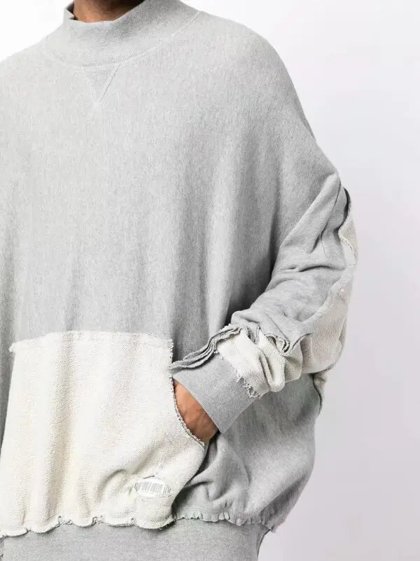 MOSTLY HEARD RARELY SEEN Exposed-seam Brushed Cotton Sweatshirt