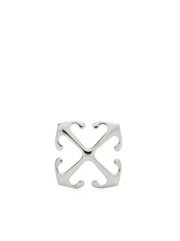 Off-White Arrow Mono Earring - Silver