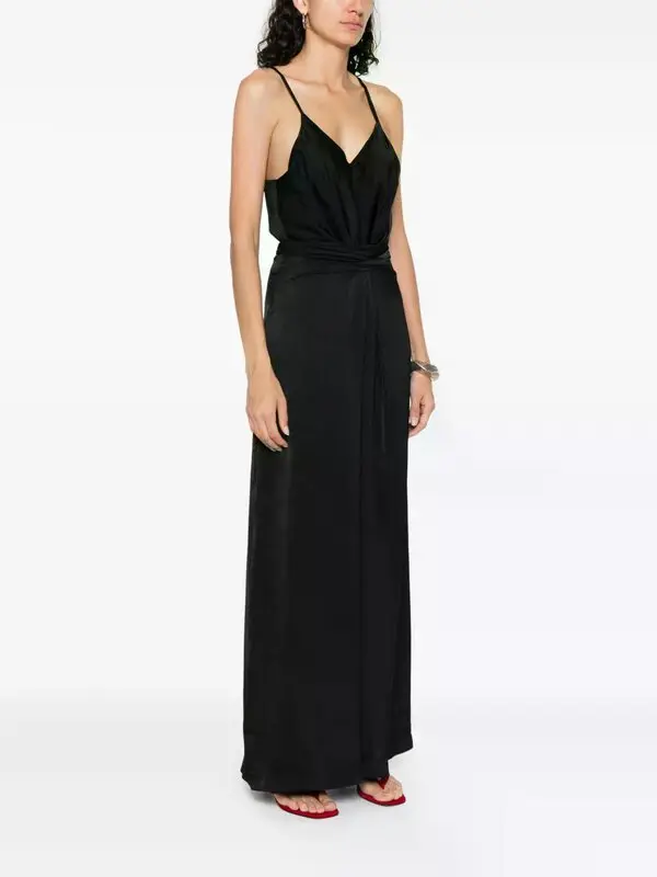 MOUTAKI Sleeveless V-neck Straight Leg Jumpsuit