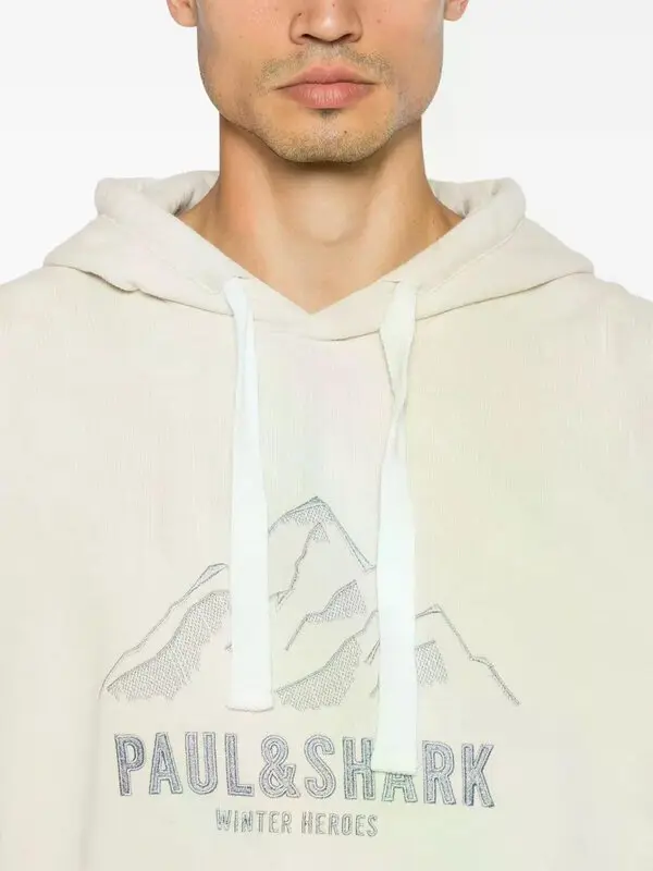Paul & Shark Logo-embroidered Hoodie