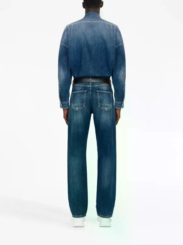 Alexander McQueen Dart Detail Straight Leg Jeans