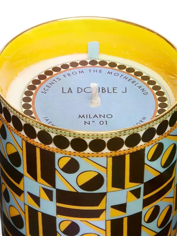 La DoubleJ Milano Geometric-print Candle