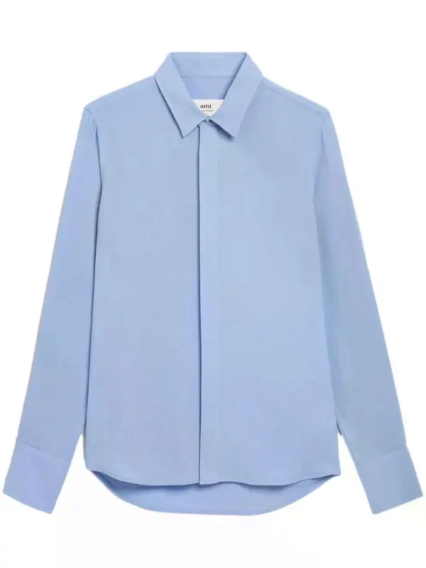 AMI Paris Virgin Wool-blend Shirt