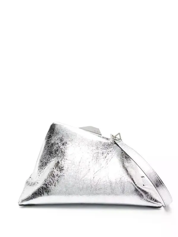Attico Metallic Leather Clutch Bag