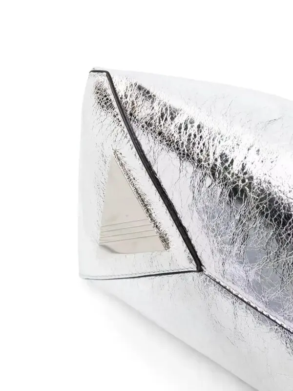 Attico Metallic Leather Clutch Bag
